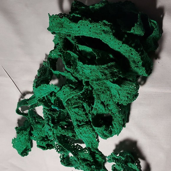 Green Cotton Lace | Office | Green Wide Cotton Lace Trim Pieces | Poshmark